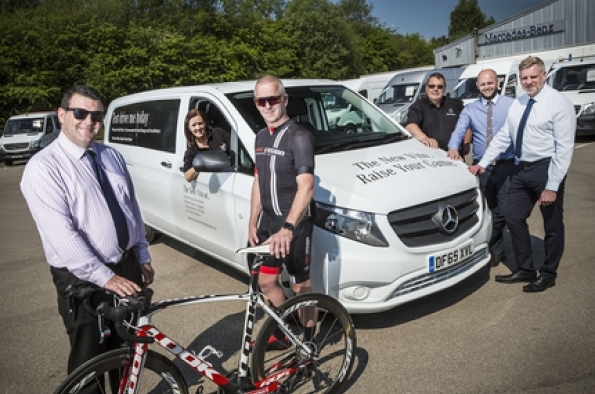 Charity cyclist Nigel saddles up with Mercedes-Benz Vito - Mercedes Vans
