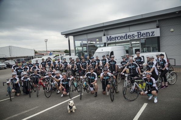 Mercedes-Benz Vans team saddle up to smash their fund-raising target ...